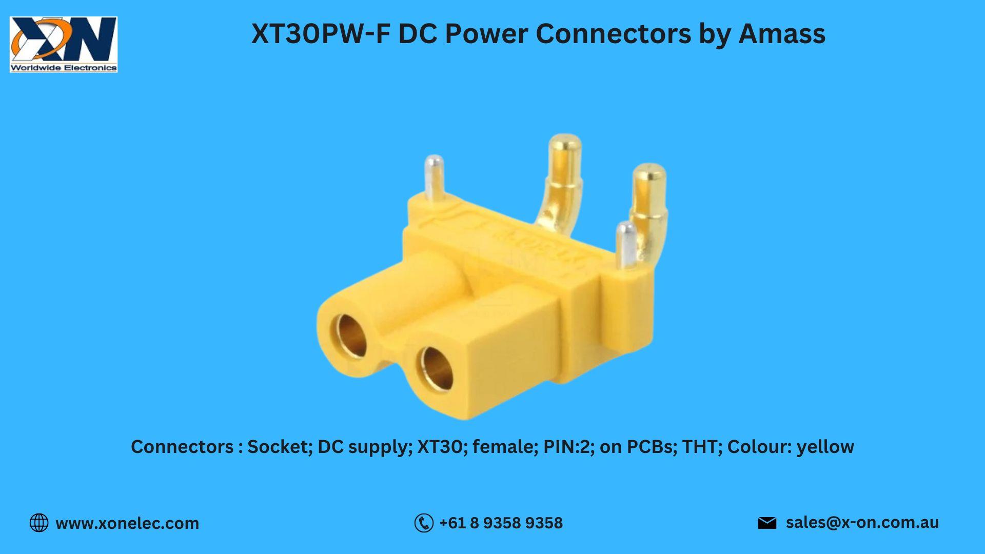 XT30PW-F DC Power Connectors by Amass – Buy at X-ON