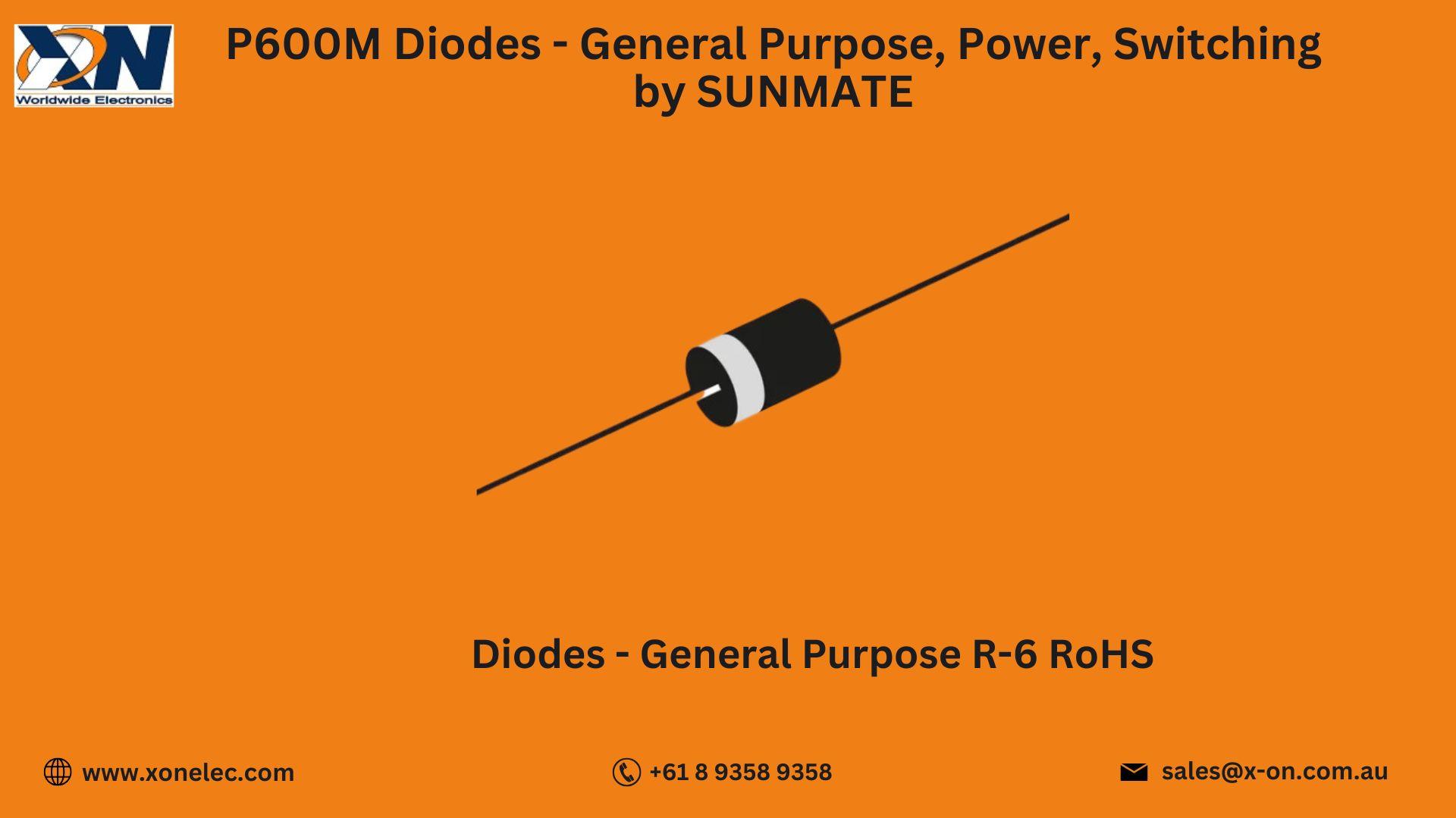 P600M General Purpose Diode by SUNMATE – Buy Online at XON